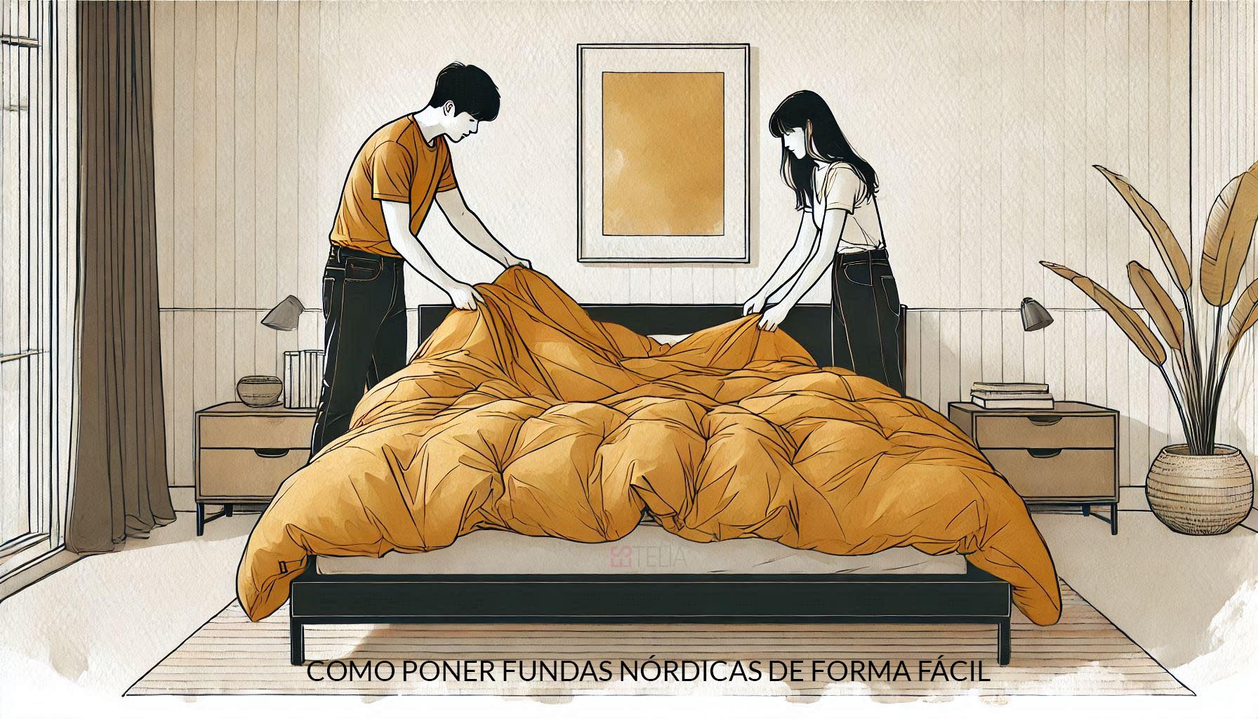 Cómo poner fundas nordicas de forma fácil | Estelia